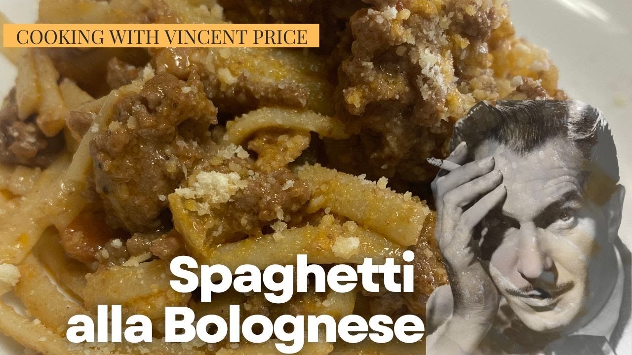 Spaghetti Alla Bolognese // Cooking with Vincent Price - YouTube
