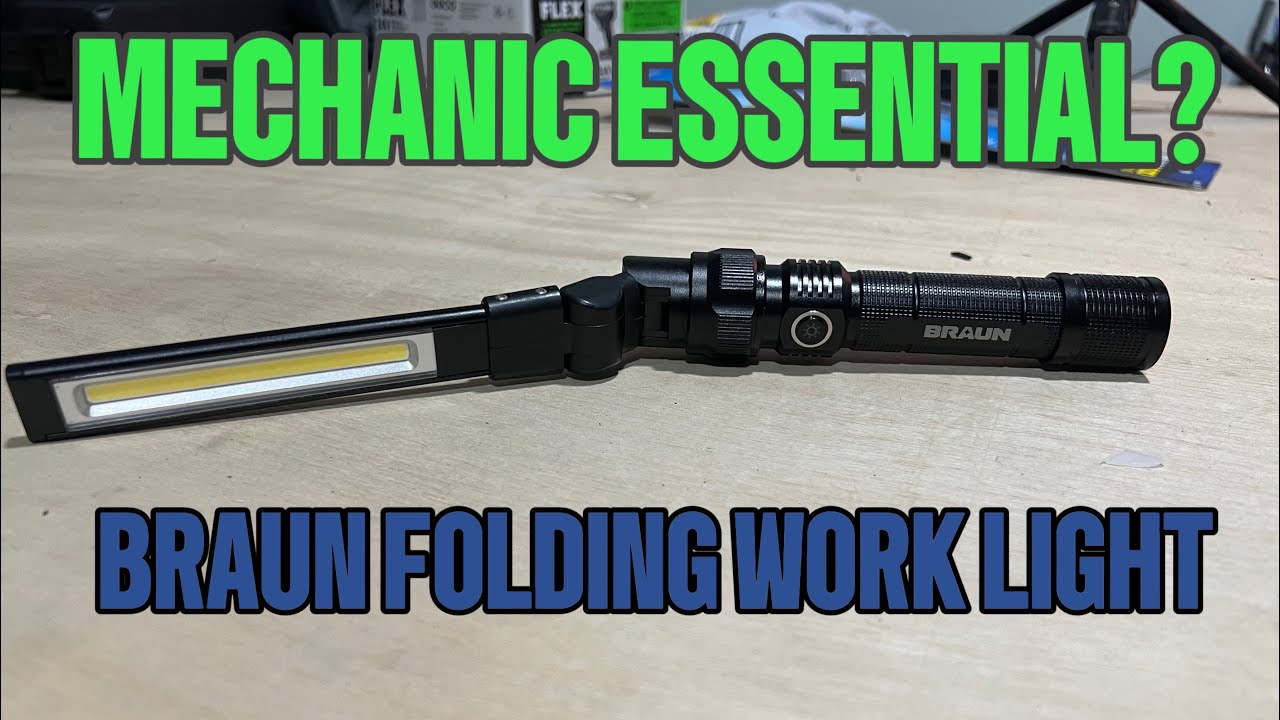 First Impressions: Braun Folding Work Light Unboxing - YouTube