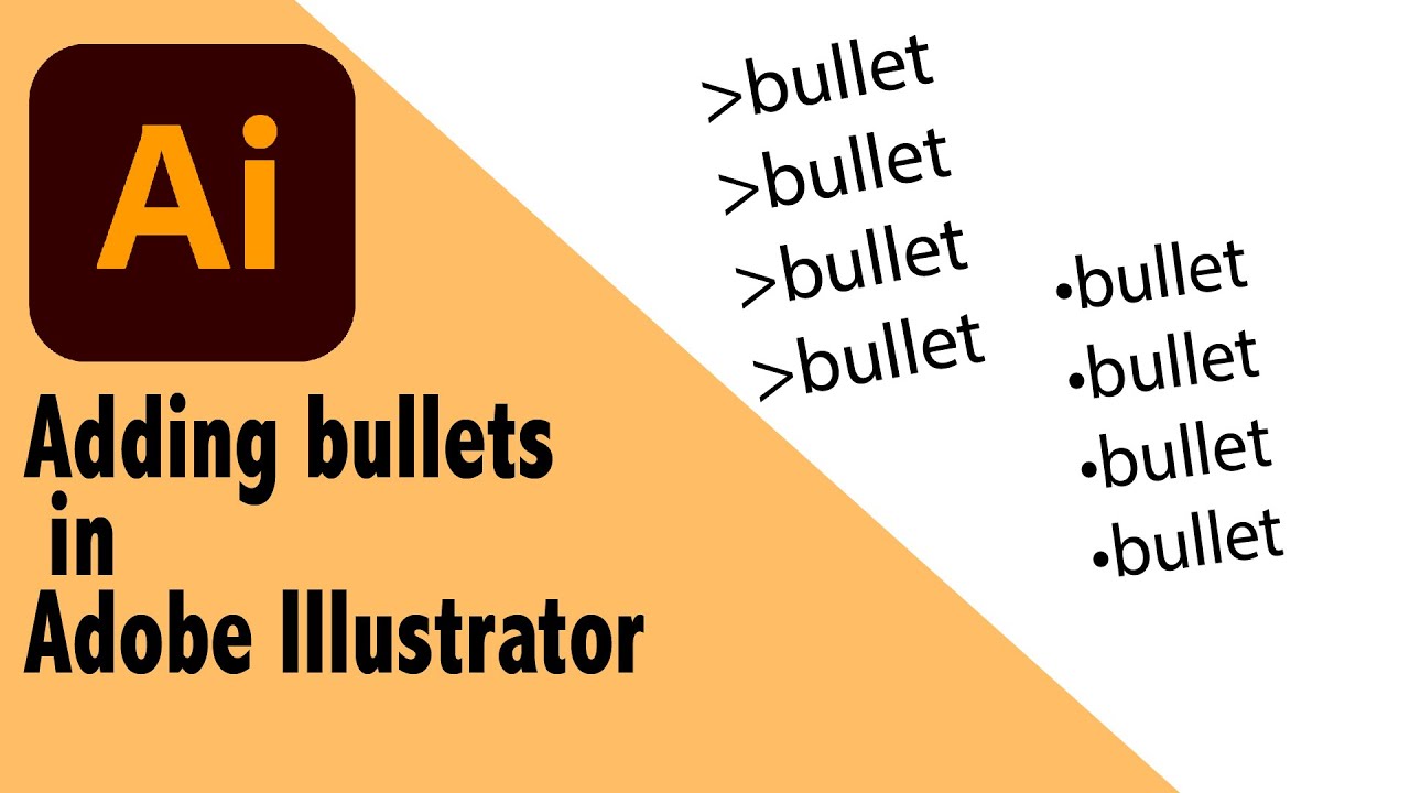 How To Make Bullet Points In Illustrator YouTube How To Make Bullet Points In Illustrator YouTube