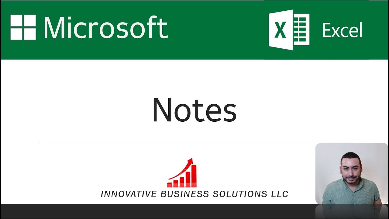 Excel - Como crear notas en su archivo de Excel en Español - YouTube