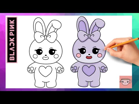 How To Draw Blackpink Jisoo Sooya Plush | Kpop Easy Cute Drawing Tutorial