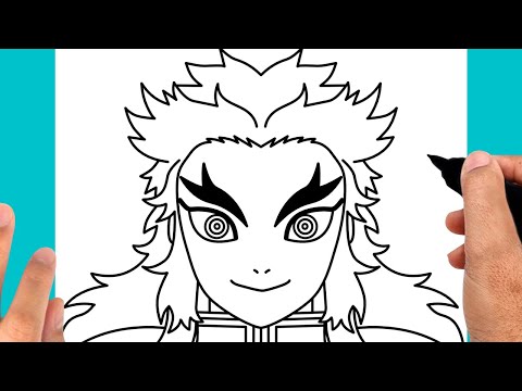 COMO DIBUJAR ANIME: Como Dibujar a Rengoku - Paso a Paso (FÁCIL) - YouTube