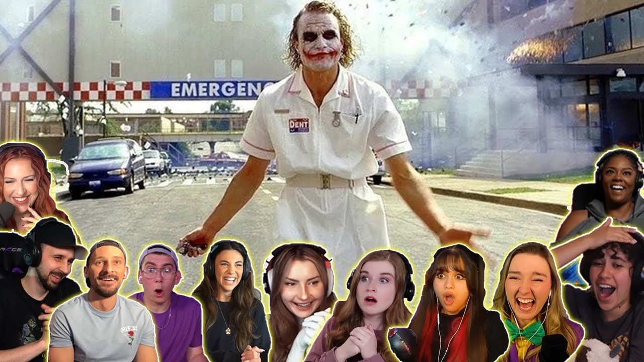 "Joker Blow Up The Hospital" Scene REACTION !! **The Dark Knight ...