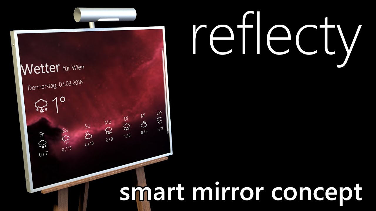 REFLECTY Concept Render - Smart Mirror - YouTube