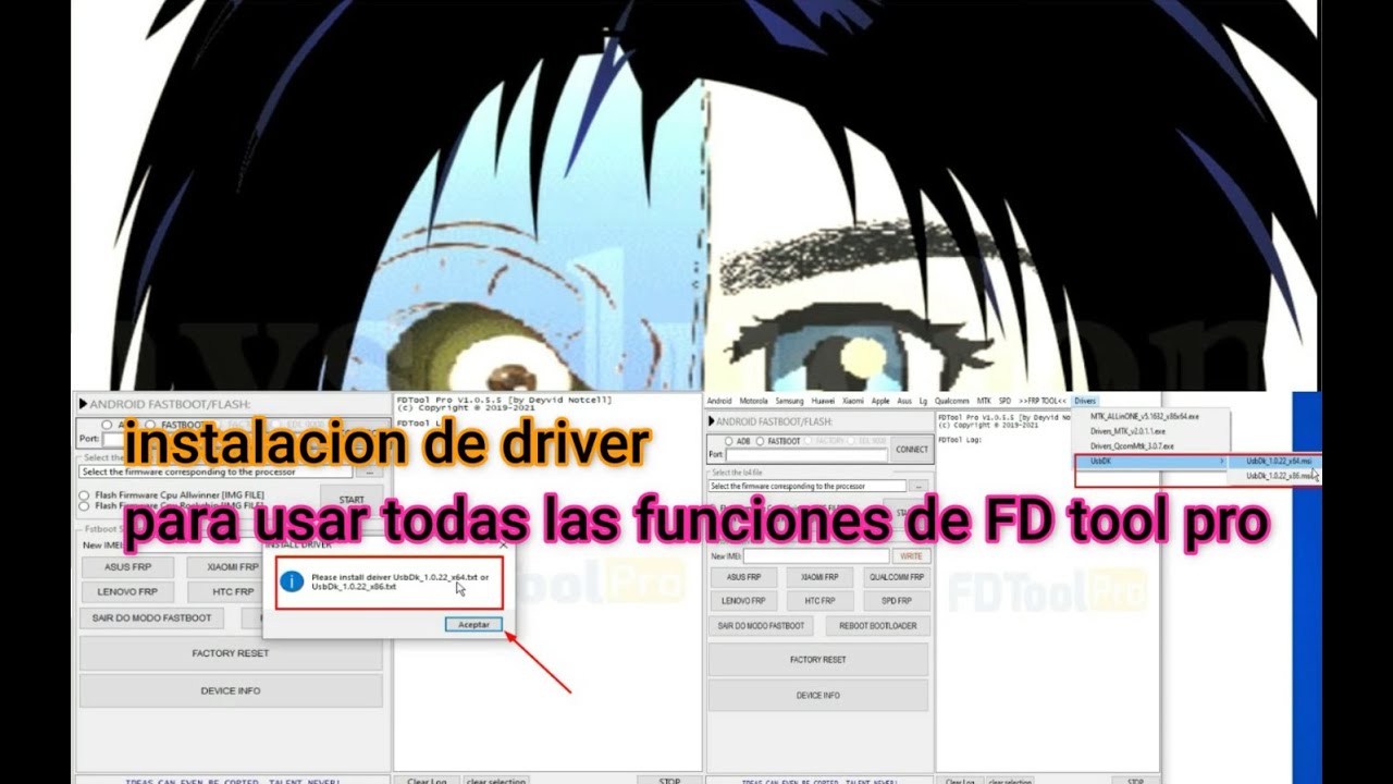 instalacion de driver para usar todas las funciones de FD tool pro ...
