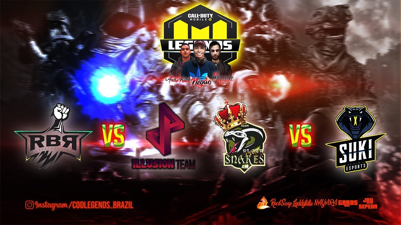COD LEGENDS BRAZIL - RBR vs ILLUSION | BLACK SNAKES vs SUKI - YouTube