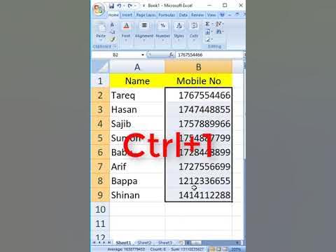 How to Insert 0 before mobile no In Excel #excel #exceltutorial # ...