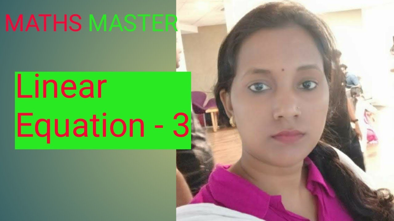 #Math #MathsMaster Linear Equation - 3 R.S.Aggarwal Maths - YouTube