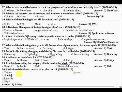 PSC, 2078-06-19, Computer Operator Question #2078 #Quiz # ...