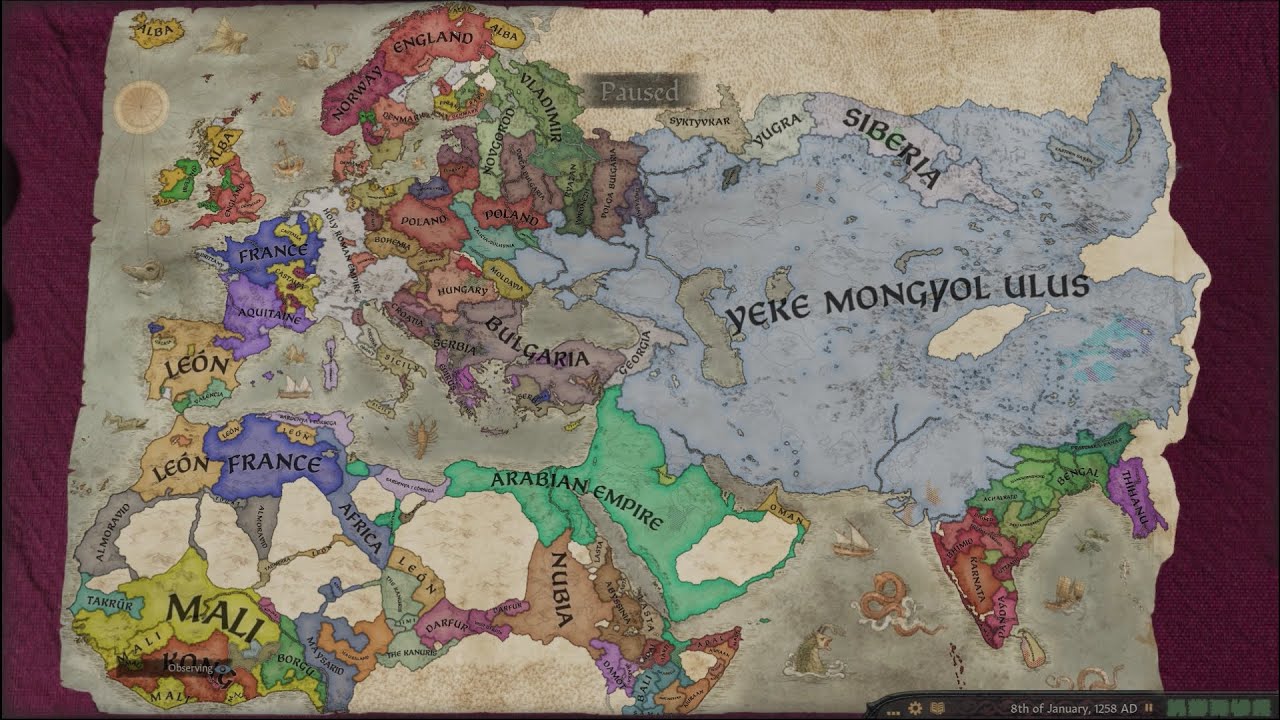 CK3 Timelapse but with historic invasions and sinews of war mods - YouTube