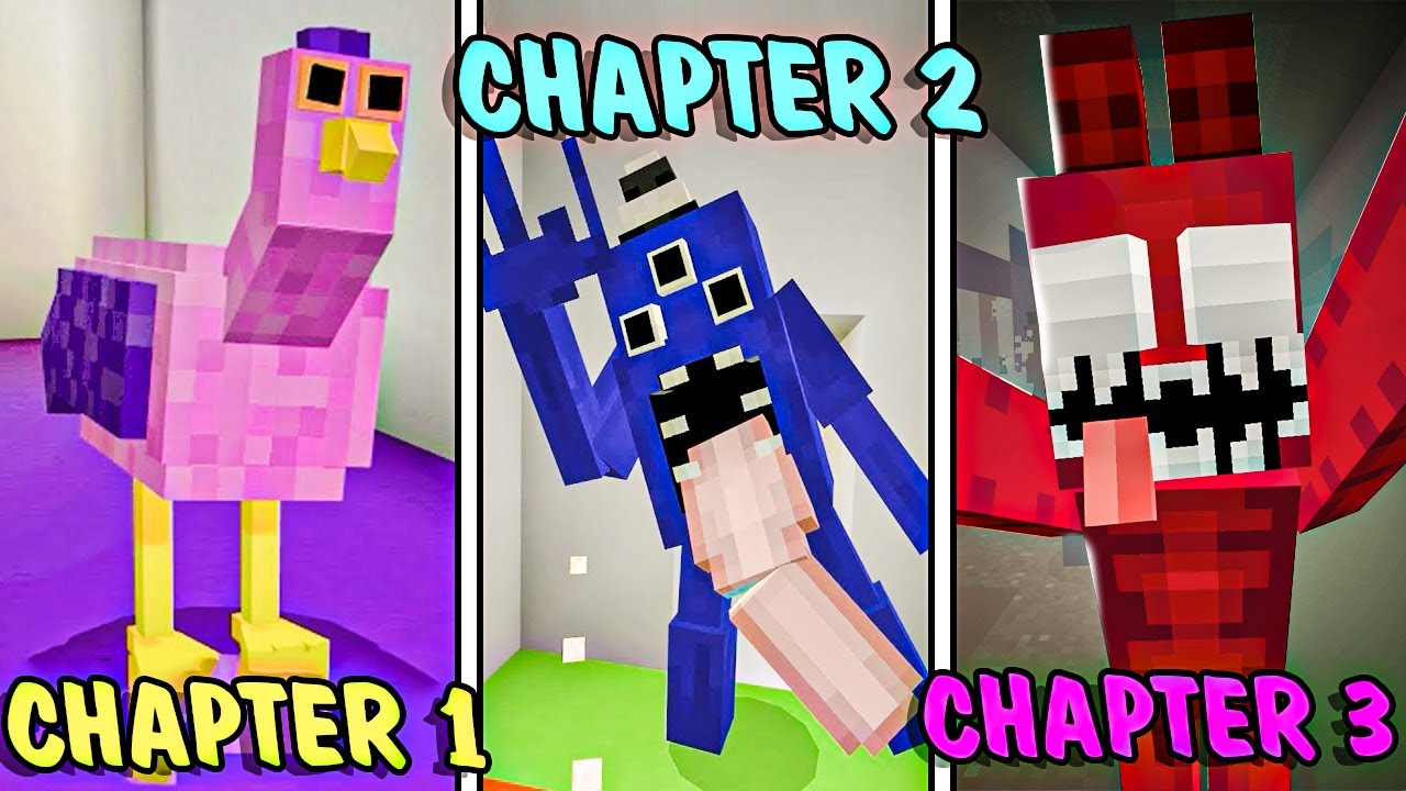 [All Chapters] [Full Gameplay] Garten of Banban 1 2 3 Map in minecraft ...