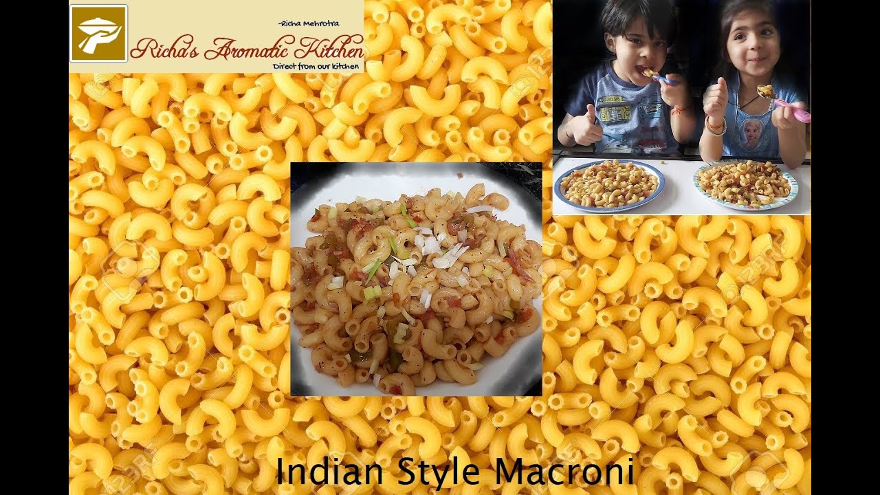Indian Style Macaroni|Lunch Box idea|Kids Special Recipe|Masala ...