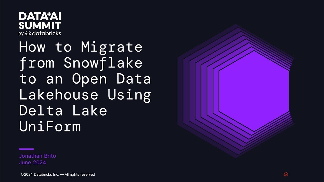 How to Migrate from Snowflake to an Open Data Lakehouse Using Delta ...