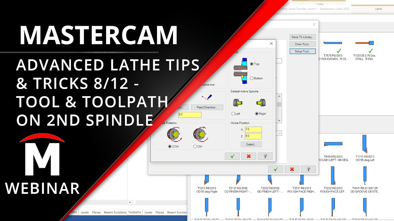 Setup Tools & Toolpaths on Sub-Spindle - Advanced Lathe Tips and Tricks ...