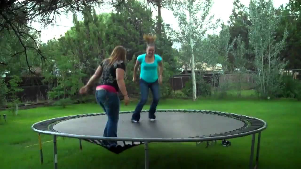 Girls Gone Wild on Trampoline - YouTube