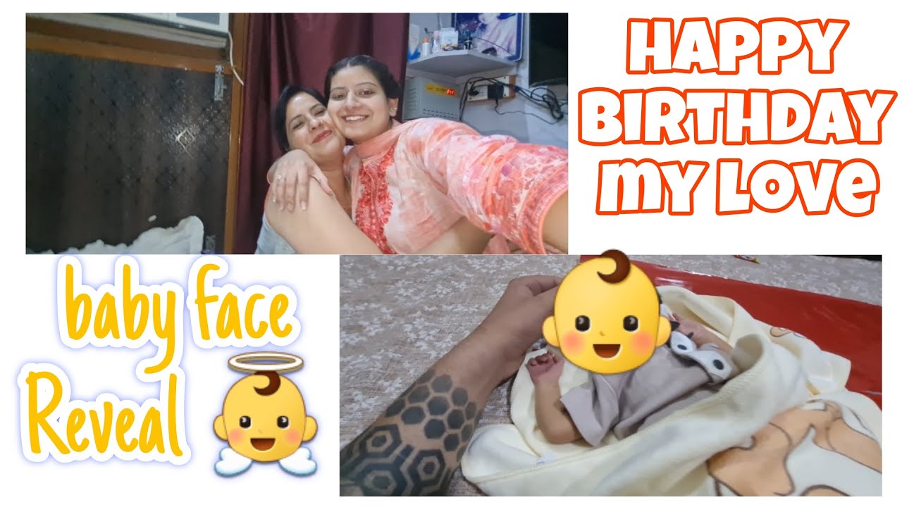 Baby Da face Reveal 👶 | Birthday surprise for Wife 💍 | VVLOG's - YouTube