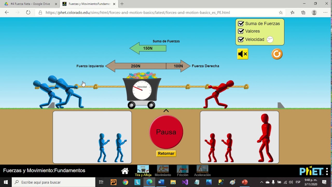 video practica 4 FUERZA NETA - YouTube
