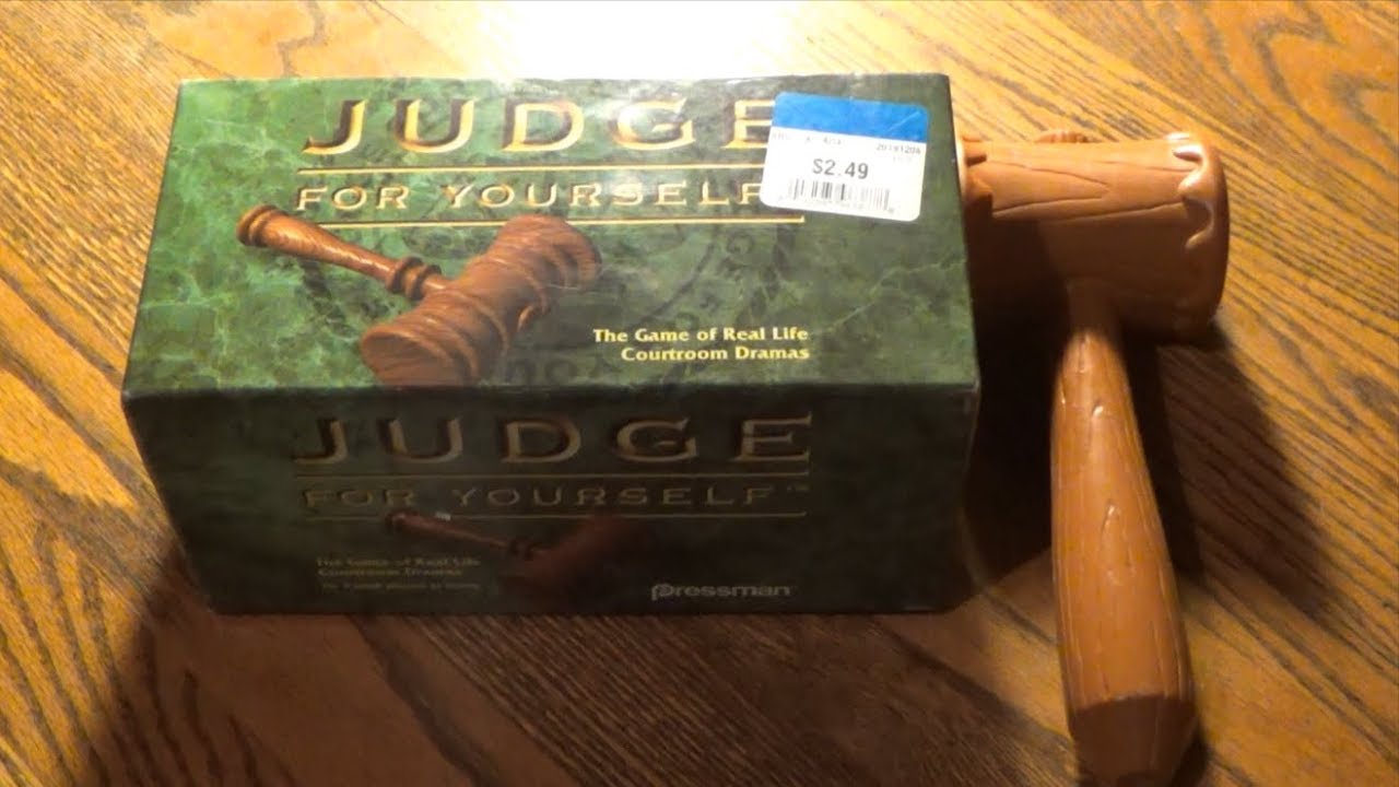 All Rise For Game Time - Judge For Yourself Game from Pressman - YouTube