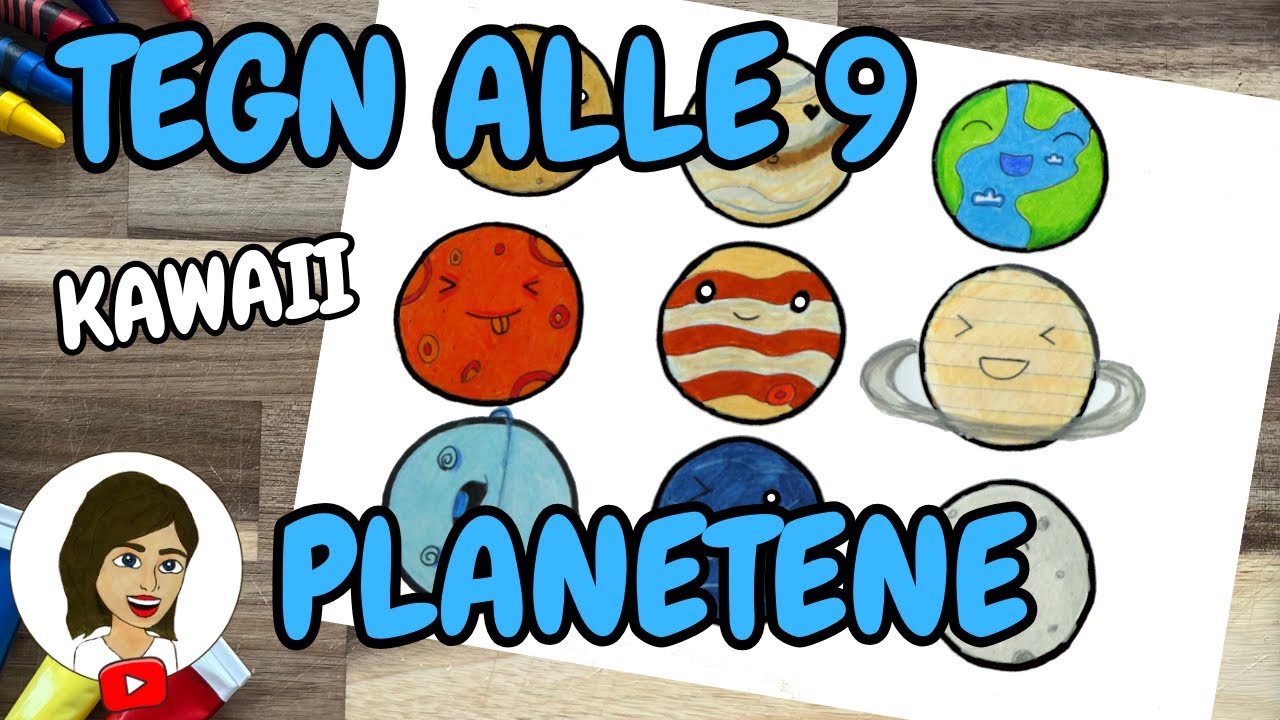 HVORDAN TEGNE PLANETENE I SOLSYSTEMET (LÆR NAVN OG REKKEFØLGE) - YouTube