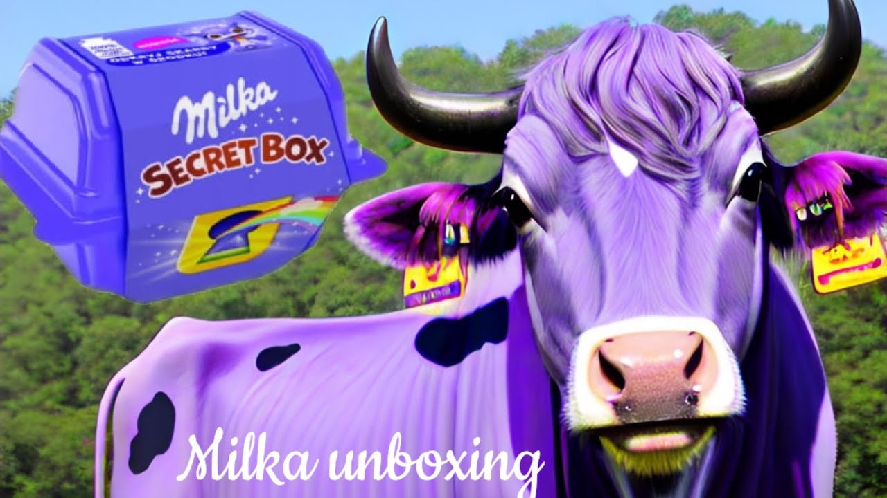 Unveiling Milka's Purple Cow. Joyful Surprise Inside the Secret Box ...