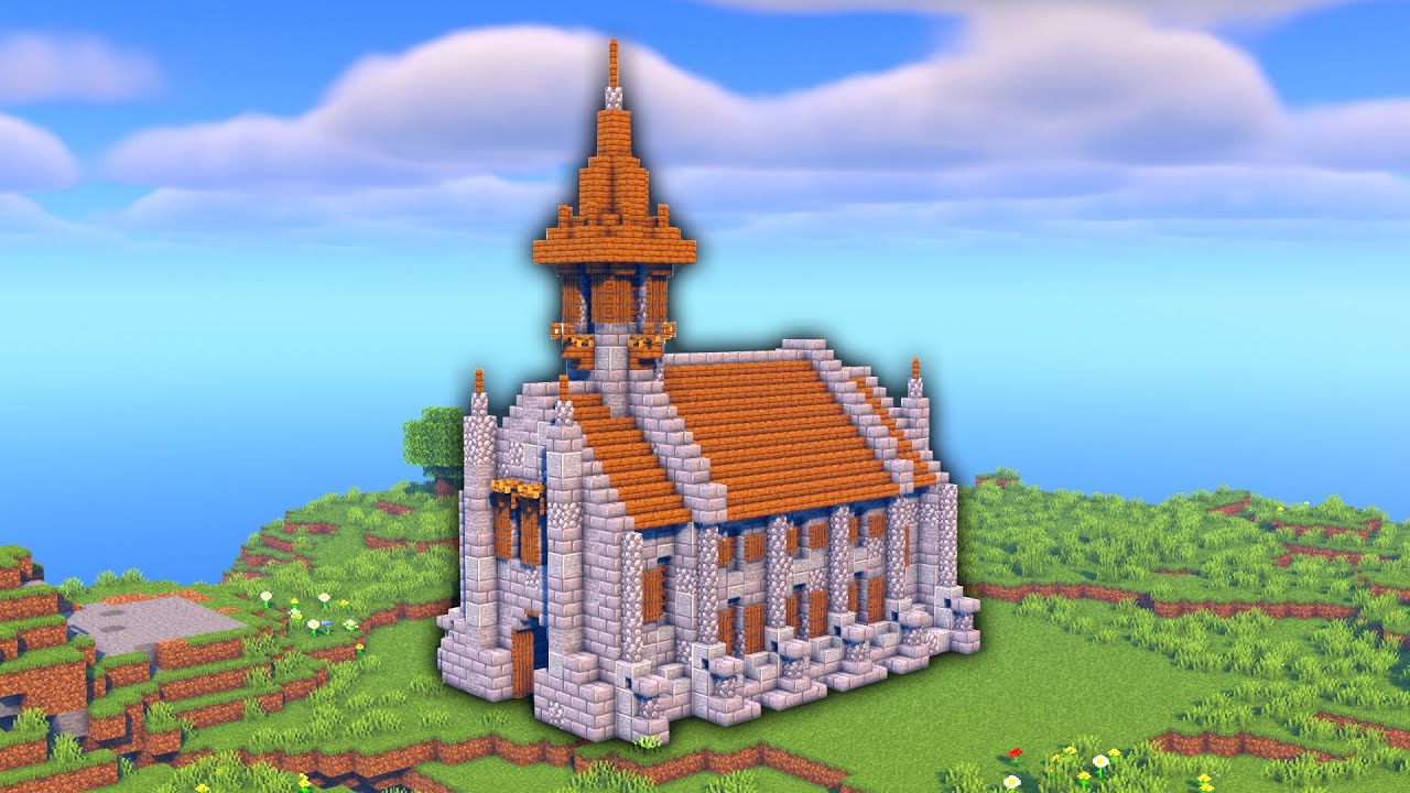 How to Build a Medieval Church in Minecraft Tutorial 1.20 - YouTube