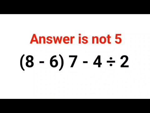 8-24÷3! The answer is not 0. Many got it wrong! Ukraine Math Test #math ...