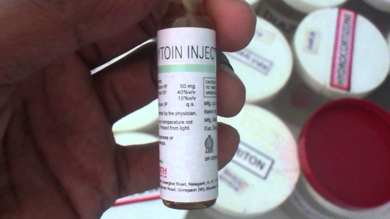 Phenytoin IV vial in Emergency trolly in Paediatric Ward - YouTube
