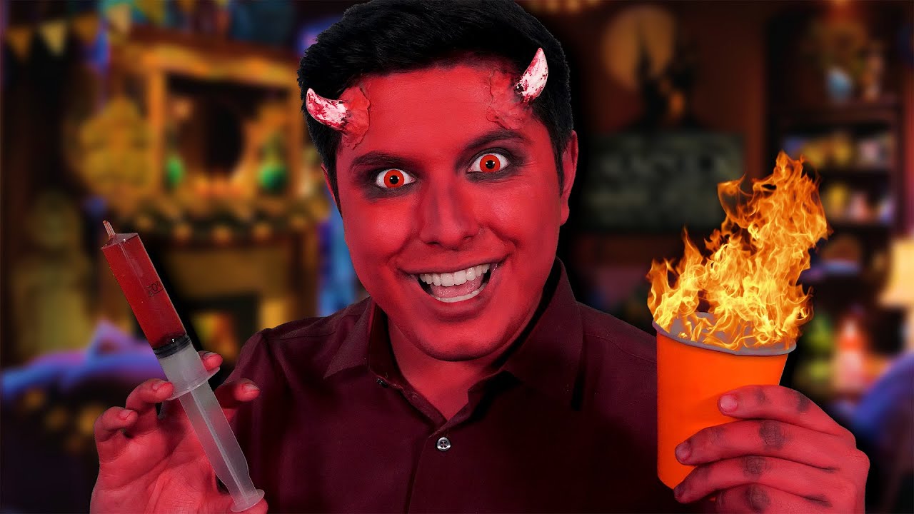 ASMR | Welcome to the Devil's Halloween Party - YouTube