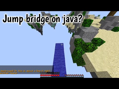jump bridge on java edition? - YouTube