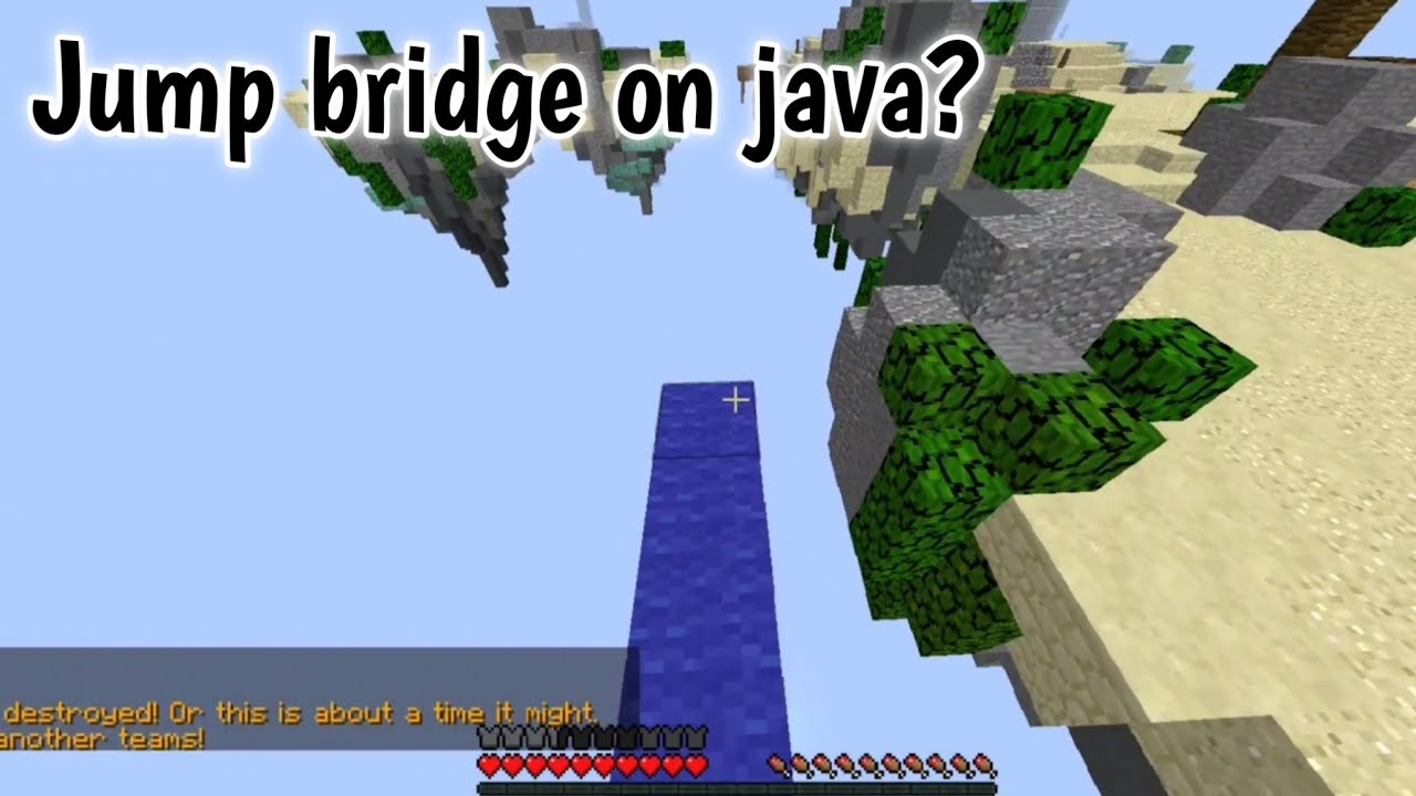 jump bridge on java edition? - YouTube