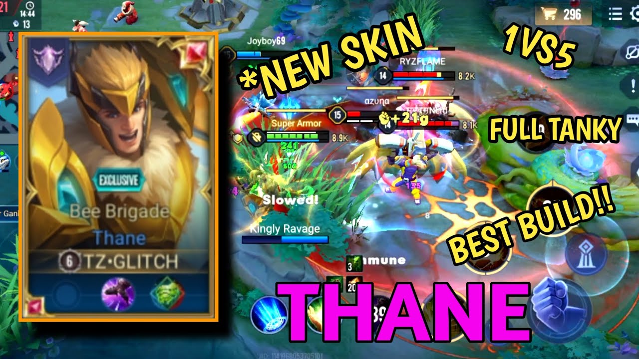 THANE Best Build and Pro Gameplay | AoV | CoT | RoV | Liên Quân Mobile | Thunder Zone || - YouTube