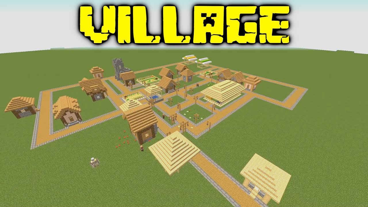 Minecraft: Build - Rebuild a Village - Part 1/3 - Tutorial | HOW TO #10 ...