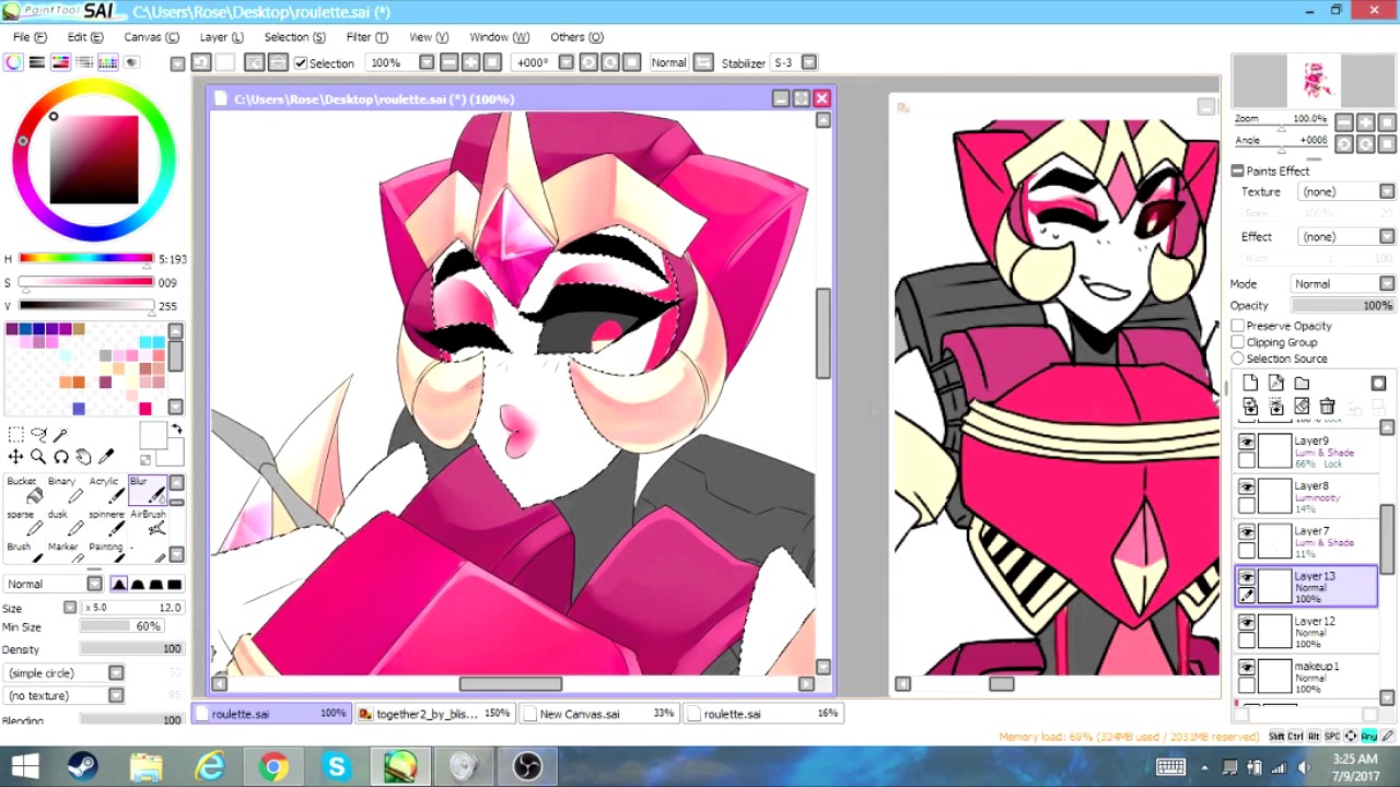 Roulette (Transformers OC) SPEEDPAINT - YouTube