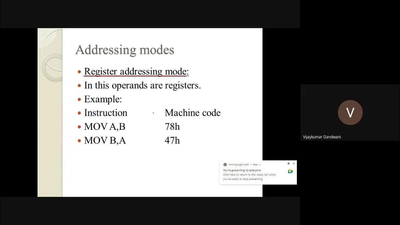 Lecture 8 : ASSEMBLY LANGUAGE PROGRAMMING AND ADDRESSING MODES - YouTube