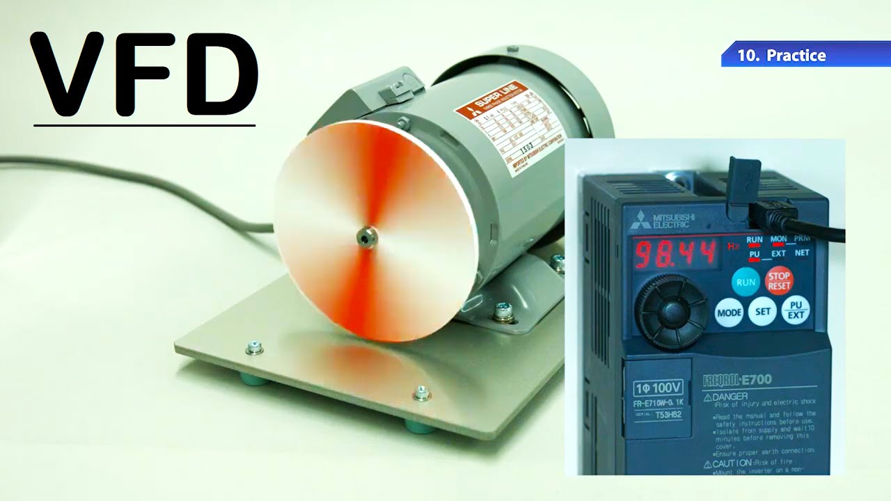 Mitsubishi VFD Drives Training 11 - Practice Variable Frequency Drives ...
