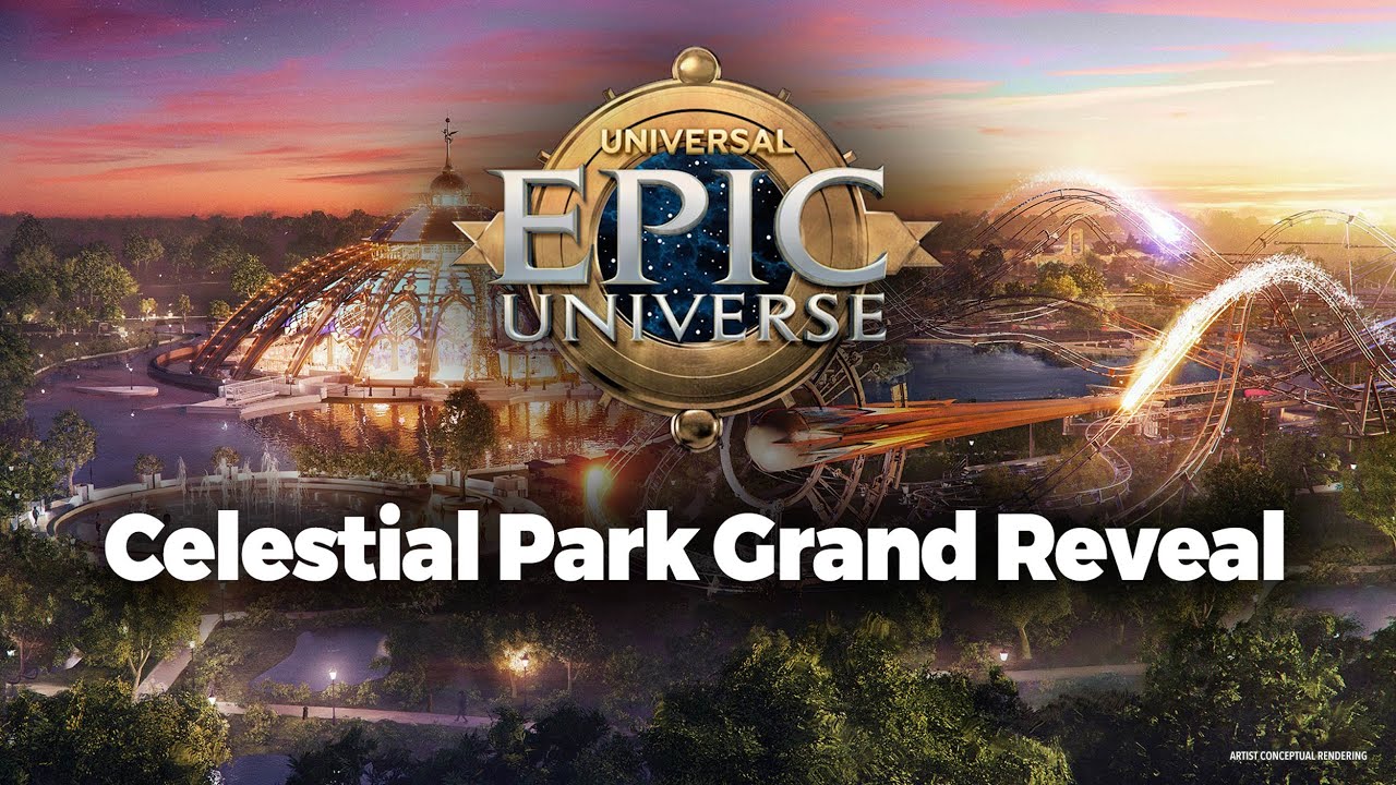 Celestial Park REVEAL for Universal Epic Universe theme park in Florida ...