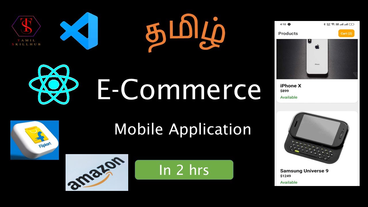 React Native Ecommerce Mobile Application Android Ios Context Api Tamil Skillhub Youtube