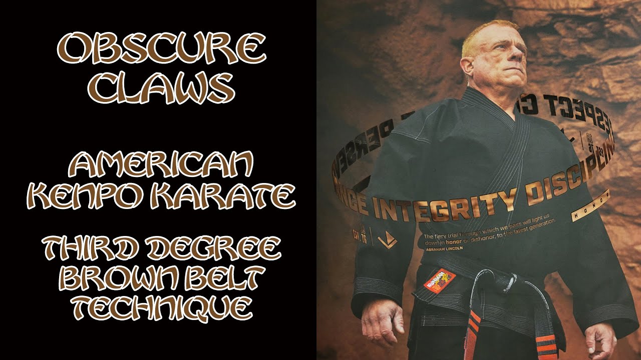 Obscure Claws American Kenpo Karate 3rd Degree Brown Belt - YouTube