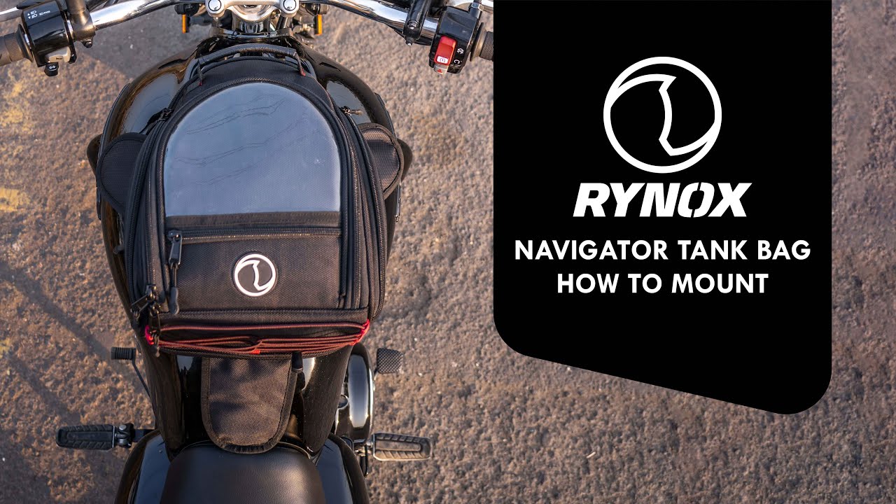 Rynox Navigator Tank Bag: How to Mount - YouTube
