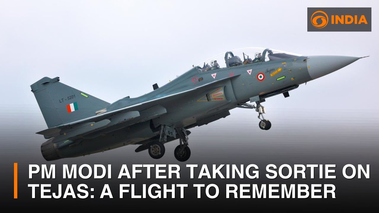 DD India News Hour | PM Modi after taking sortie on Tejas: A flight to ...