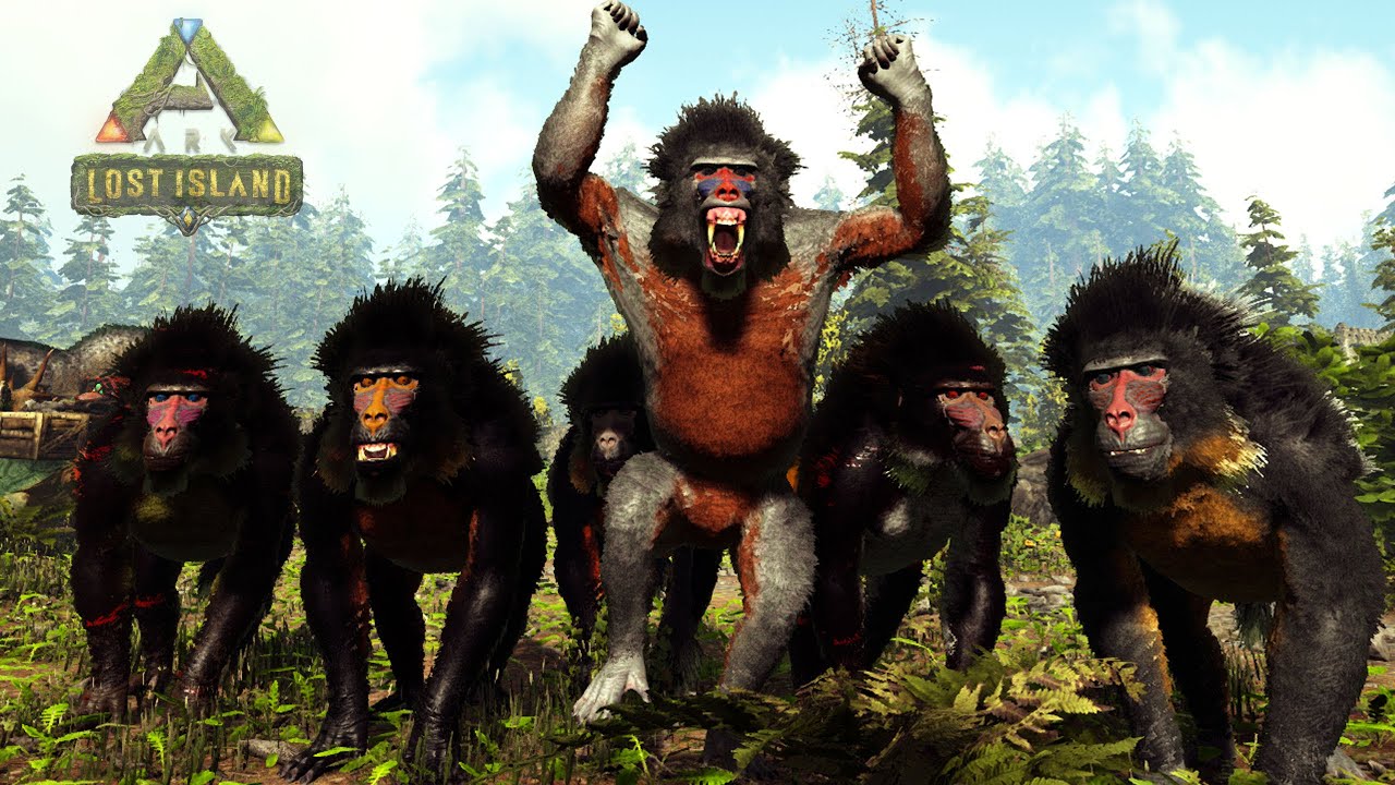 MI PRIMER EJERCITO DE DINOPITHECUS MONOS DINOSAURIOS! Lost Island ARK ...