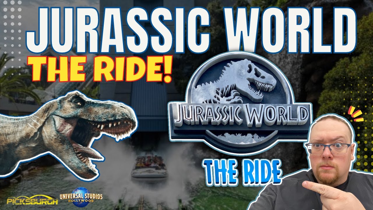 JURASSIC WORLD THE RIDE with INDOMINUS REX! | Universal Studios ...