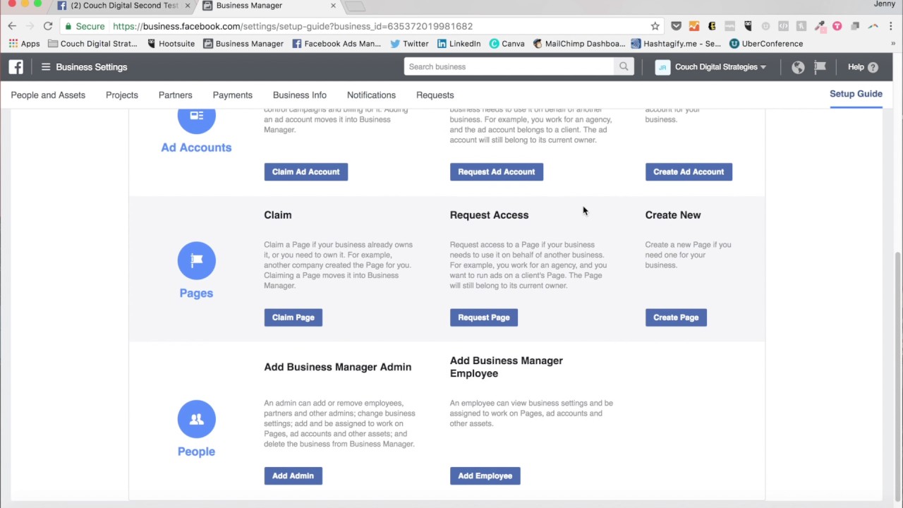 Setting Up a Business Manager and Ads Account - YouTube