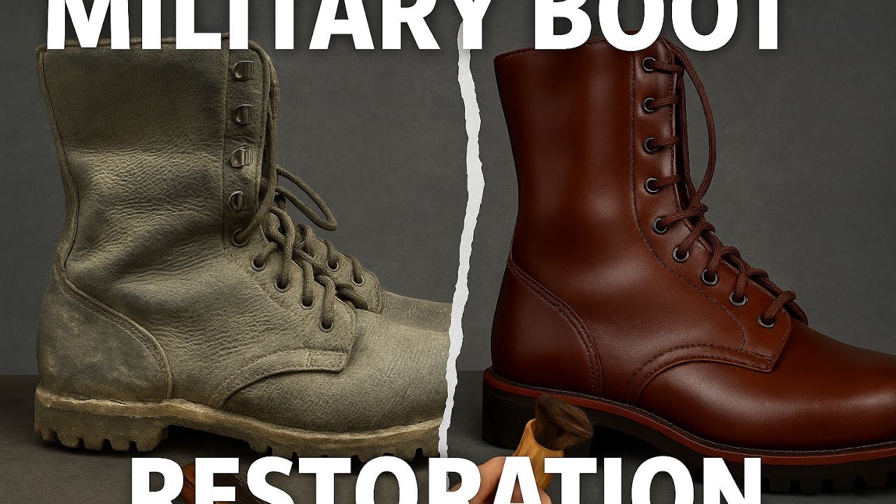 “I Brought These Destroyed Army Boots Back to Life! ” - YouTube