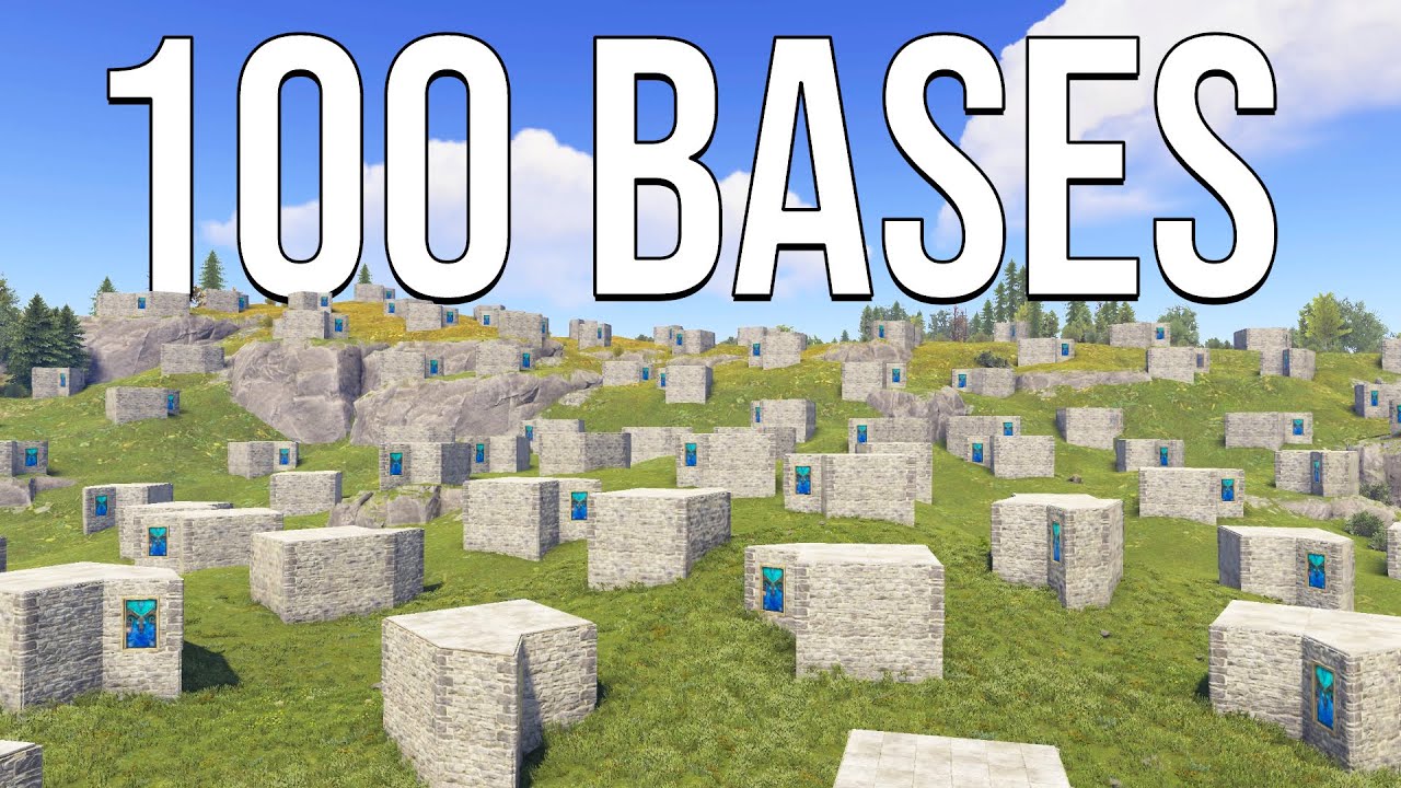 I Built 100 Bases and Became Theoretically Unraidable - Solo Rust - YouTube