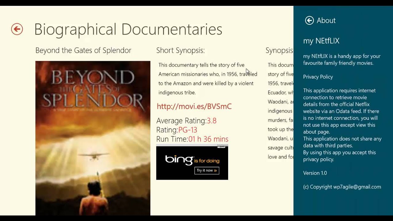 My NEtfLIX Screencast - YouTube