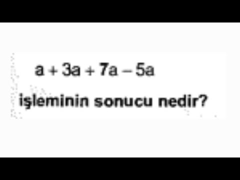 Harfli İfadelerle İşlemler | Birinci Sıra Sizde Sorusu Çözümü | Leyla Hoca ile Matematik Kafası