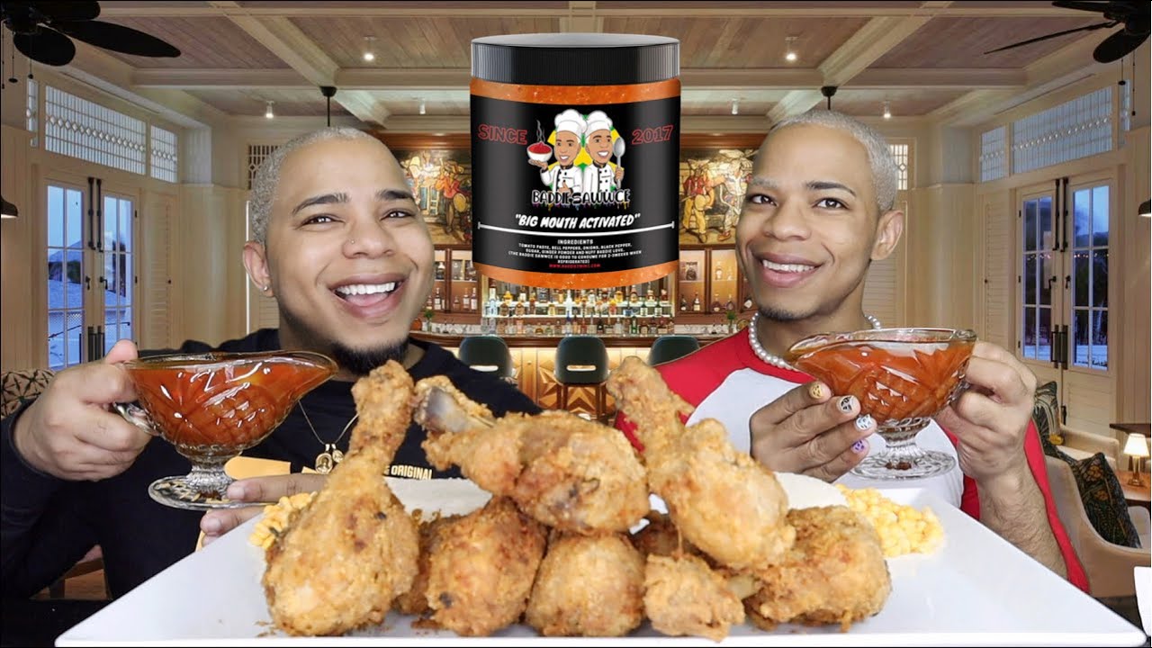 THIS VIDEO IS KINDA SPICY😂 🌶 HOMEMADE FRIED CHICKEN WITH OUR BADDIE ...