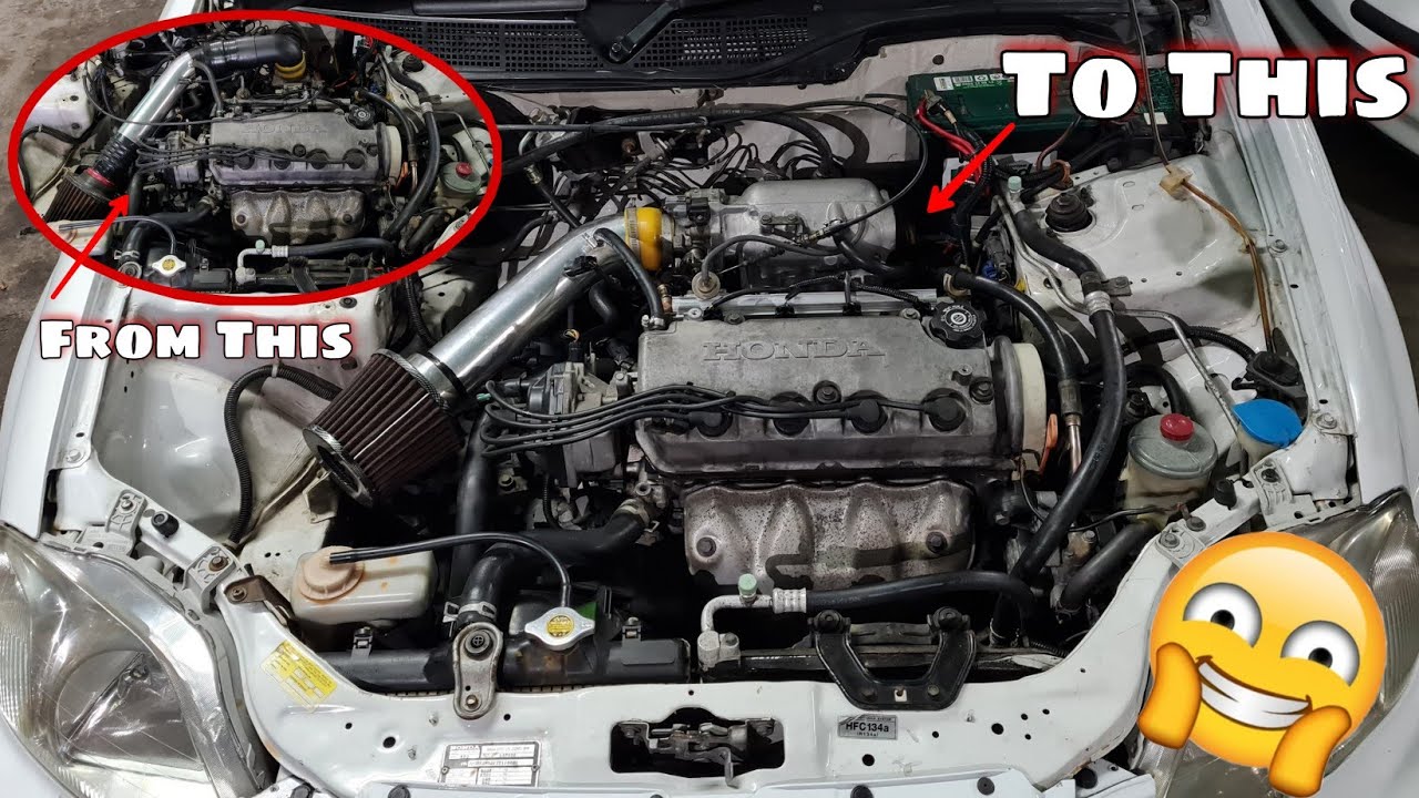 Honda 160i (D16) Intake Manifold Conversion on a 150i (D15) - YouTube