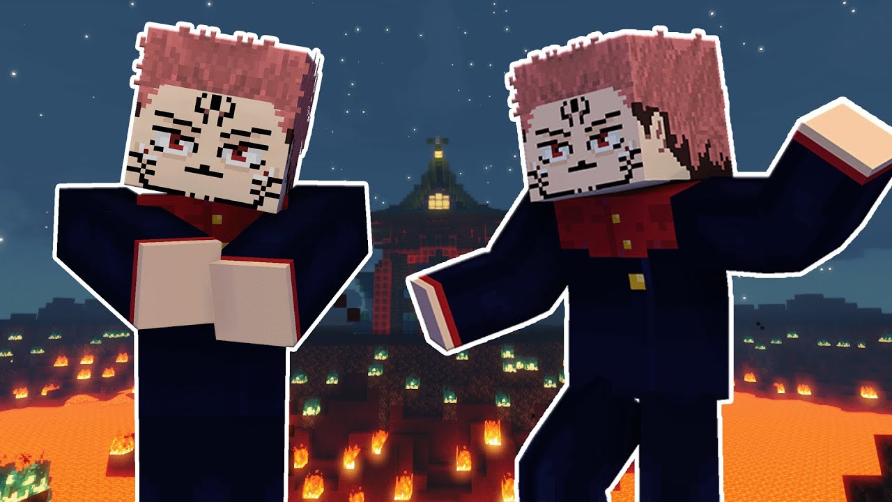 Sukuna Animations - Minecraft Jujutsu Kaisen Mod - YouTube